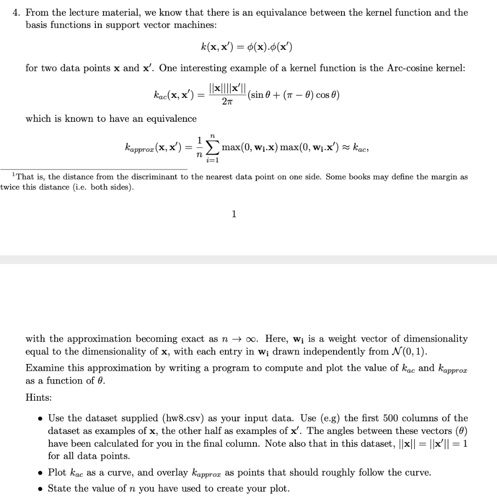 4. From the lecture material, we know that there is | Chegg.com