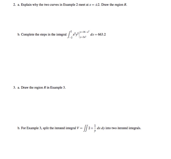 Solved Calculus III Double Integrals In Calculus II we saw | Chegg.com