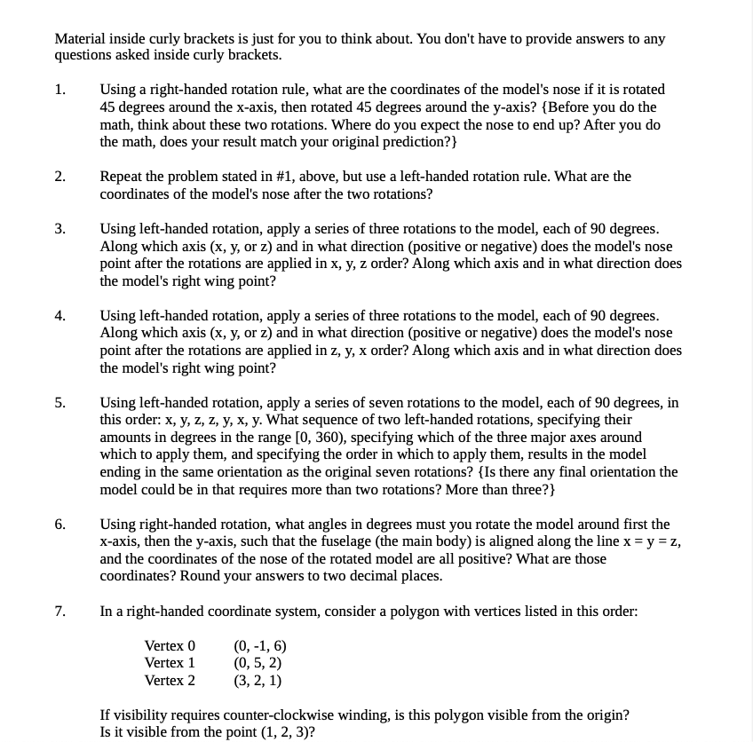 Solved Problems 1 Through 6 All Start With A Model Airplane 