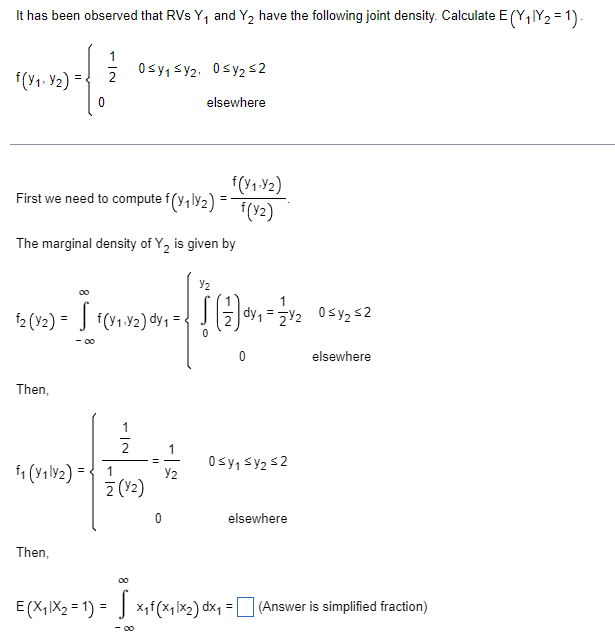 It has been observed that RVsY1 and Y2 have the | Chegg.com
