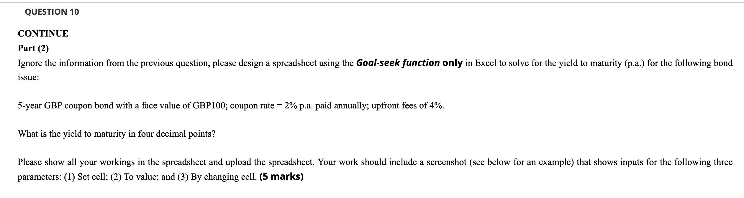 Solved CONTINUE Part (5) Ignore the information from the | Chegg.com