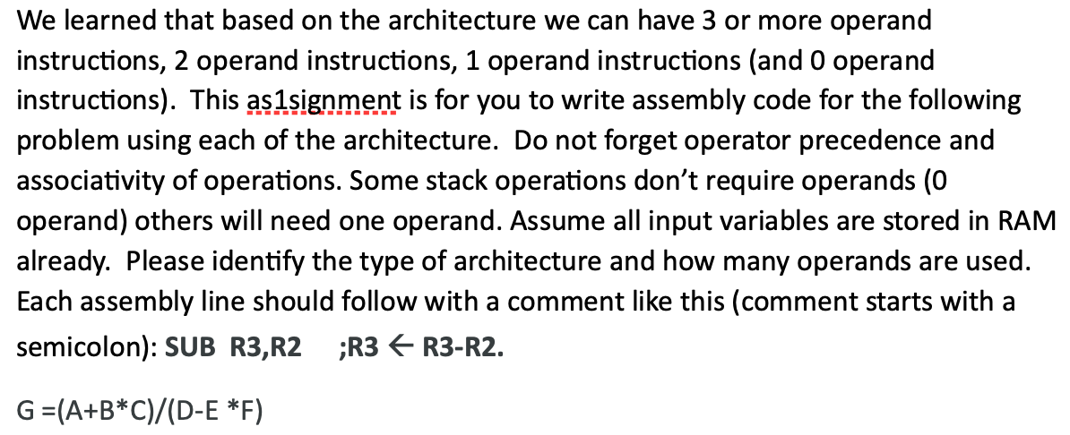 Solved We learned that based on the architecture we can have | Chegg.com