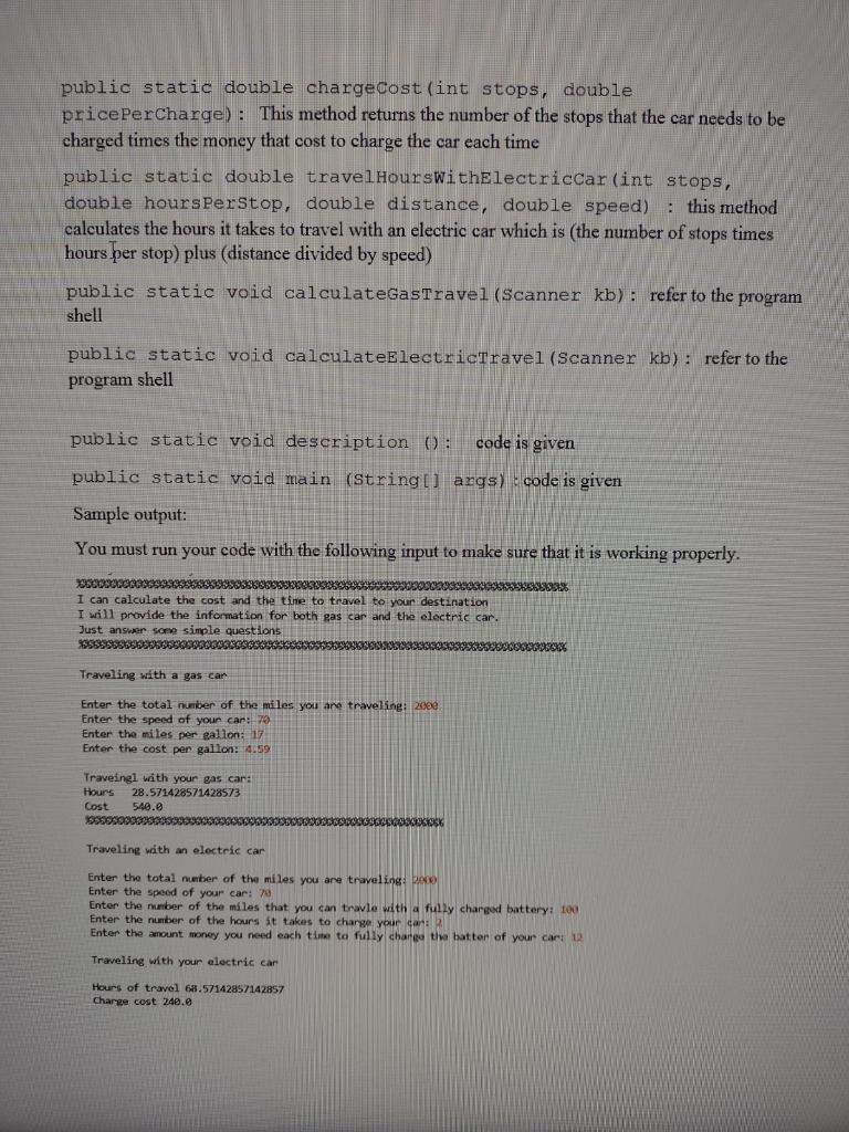Solved Objective: practice writing methods with parameters | Chegg.com