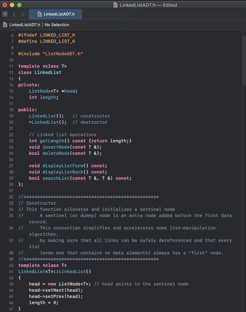 Solved 6.22 Lab: Doubly-Linked Lists - Templates Sorted | Chegg.com