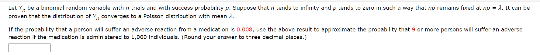 Solved Let Yn be a binomial random variable with n trials | Chegg.com