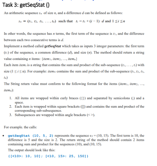 Solved sn=(t1,t2,t3,…,tn) such that ti=t1+(i−1)⋅d and 1≤i≤n | Chegg.com