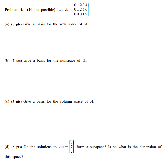 Solved Linear Algebra Linear Algebra Linear Algebra Linear | Chegg.com