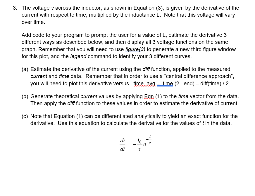 Solved MATLAB CODE:Handout L9. Further Analysis of Circuit | Chegg.com