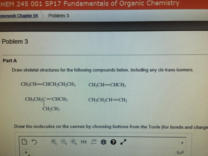 Solved Draw skeletal structures for the following compounds | Chegg.com