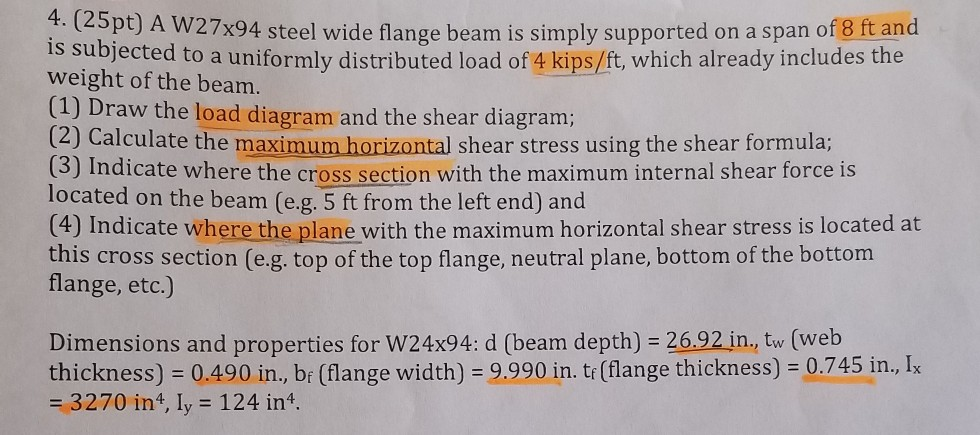 W27x94 Beam Dimensions - The Best Picture Of Beam