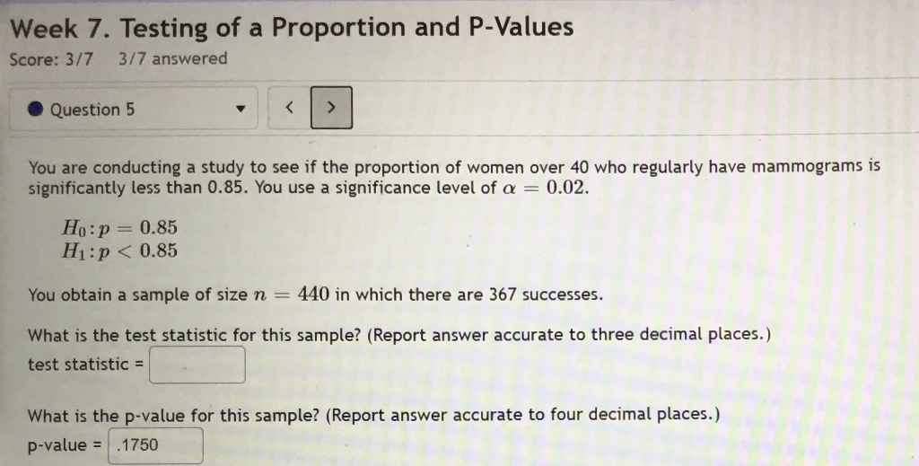 Solved Find the test statistic. Show and explain the | Chegg.com