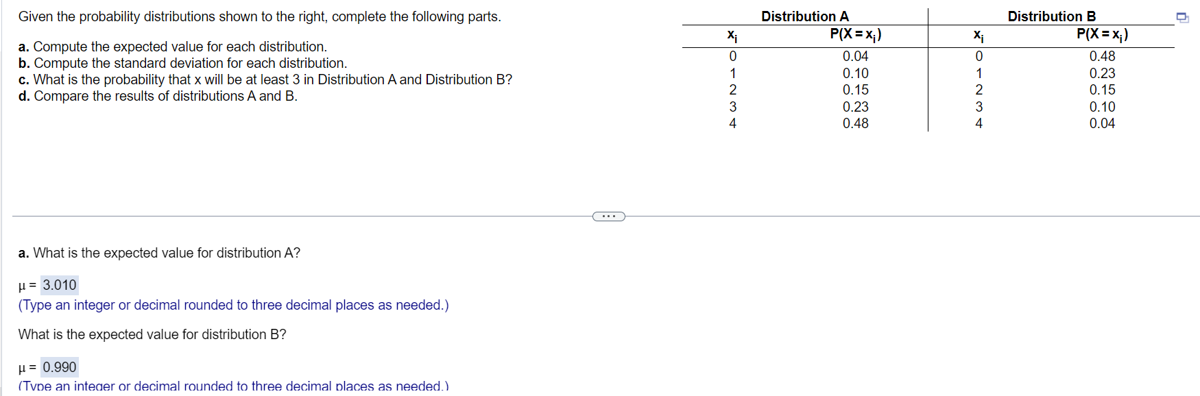 Solved I need help completing Parts B, C & D of this | Chegg.com