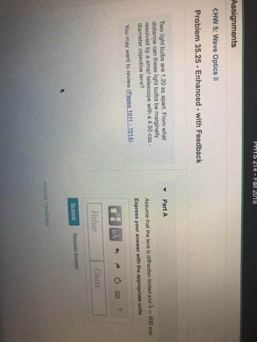 Solved PHYS 214-Fall 2018 Assignments | Chegg.com