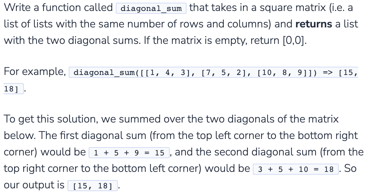 Solved Write a function called that takes in a square | Chegg.com