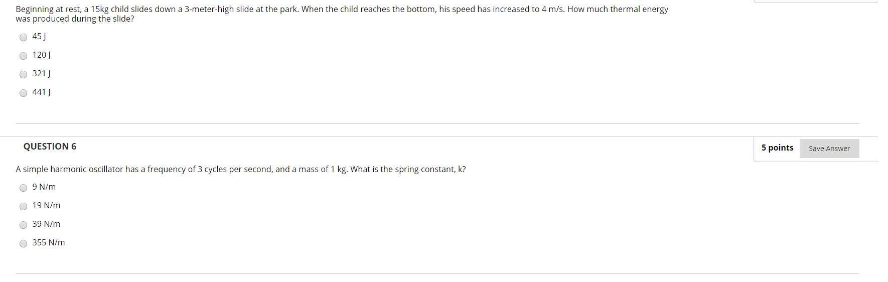Solved Beginning at rest, a 15kg child slides down a | Chegg.com