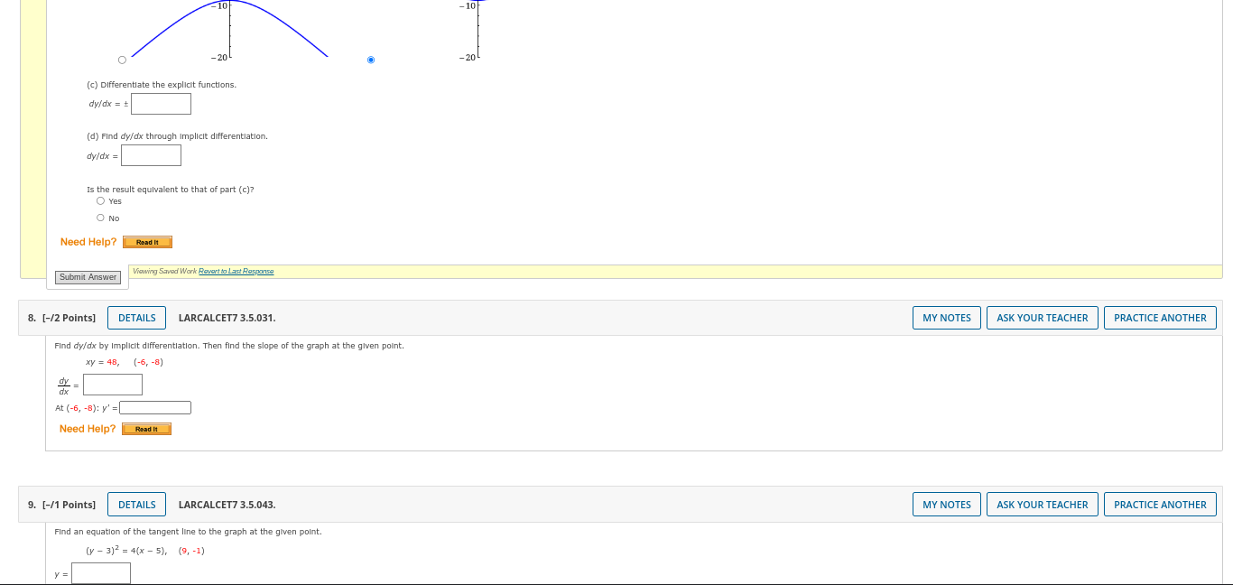 Solved x2+y2=81 (a) Find two explicit functions by solving | Chegg.com