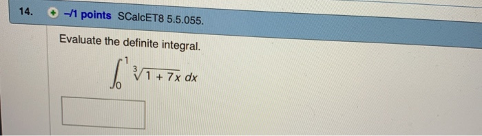 Solved Evaluate the indefinite integral. (Use C for the | Chegg.com