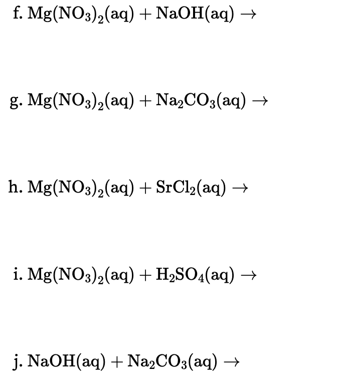 Solved Use your knowledge about solubility rules and | Chegg.com