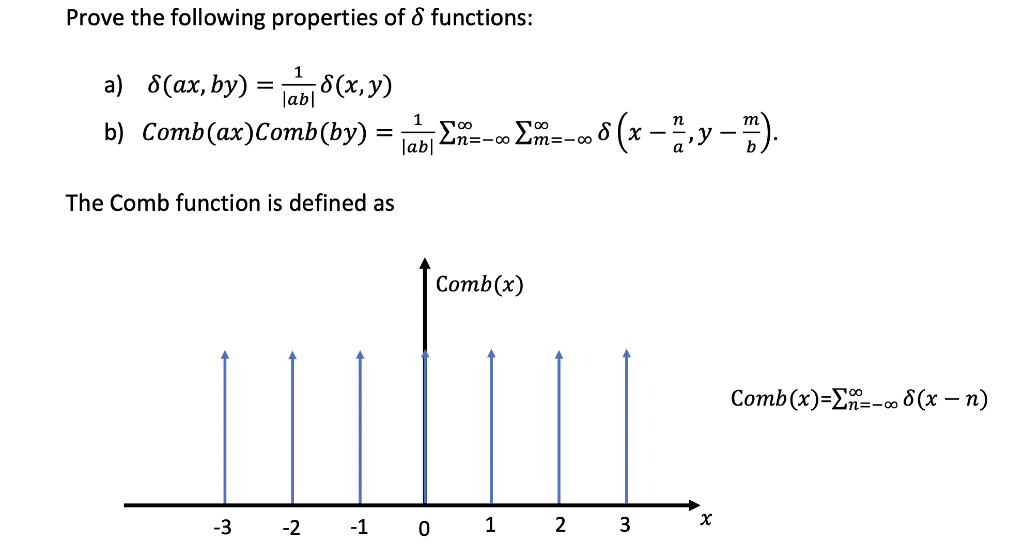 Solved Prove the following properties of 8 functions: | a) | Chegg.com