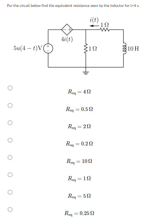 Solved For the circuit below find the equivalent resistance | Chegg.com