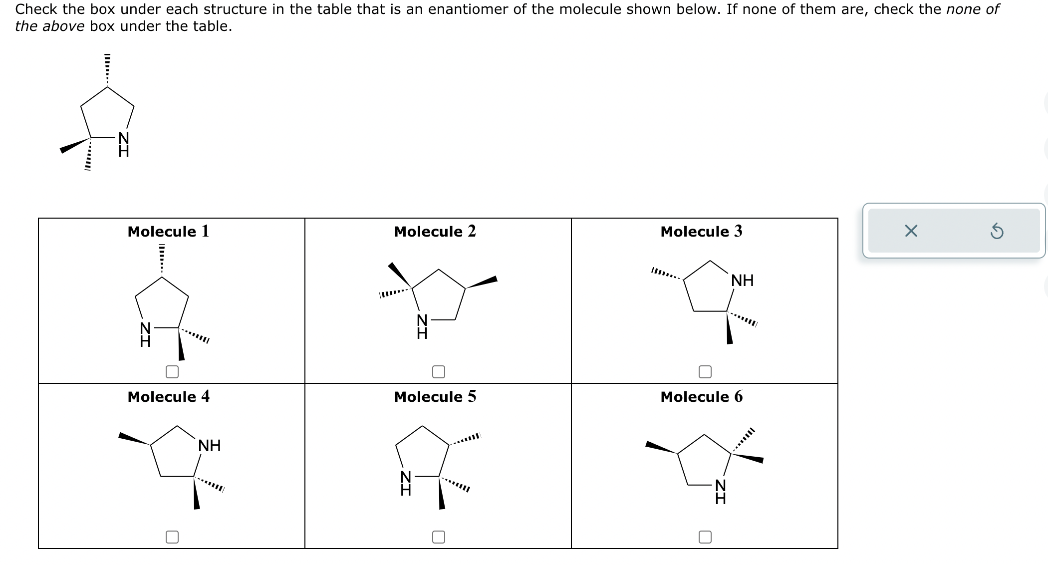 Solved Check the box under each structure in the table that | Chegg.com