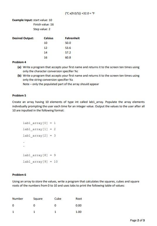 Solved Problem 3 Design a Program in C that will convert | Chegg.com