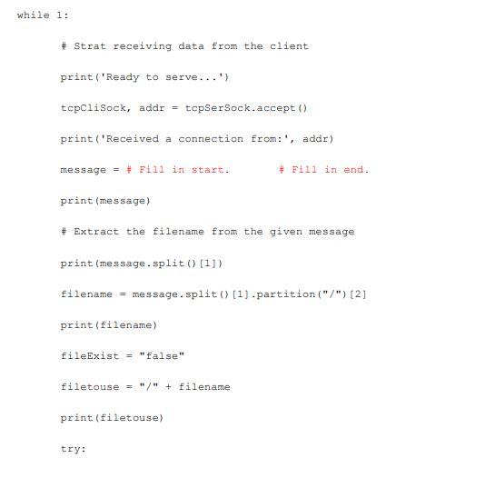 Solved Lab 4: HTTP Web Proxy Server In this lab, you will | Chegg.com