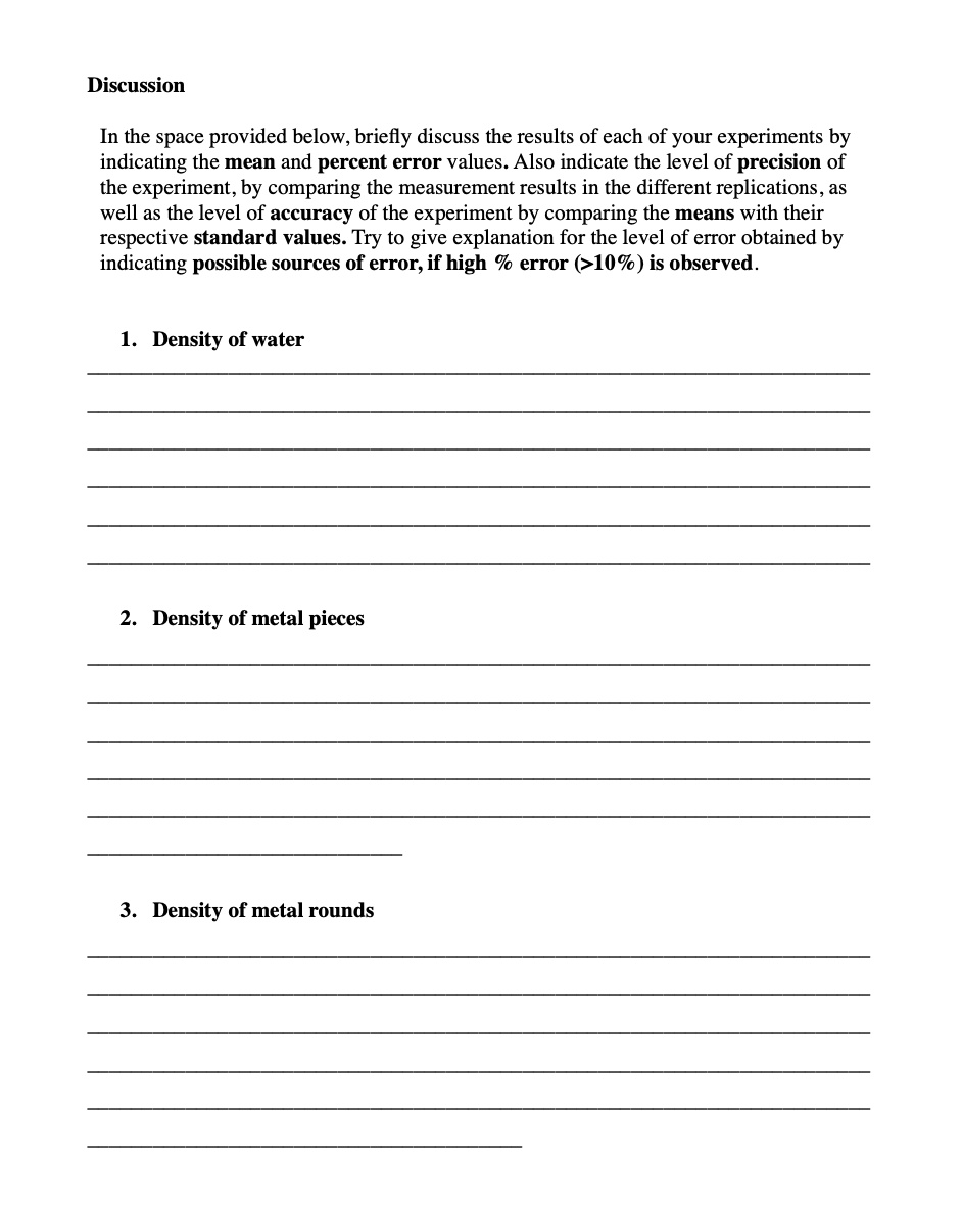 Solved Discussion In the space provided below, briefly | Chegg.com