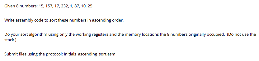 This is meant to be done in Jubin's 8085 | Chegg.com