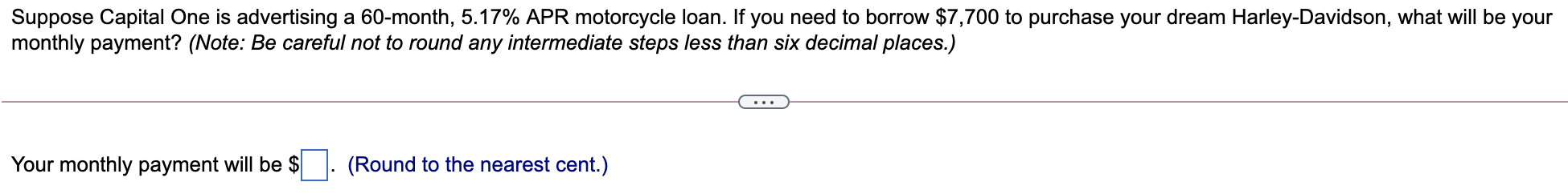 Solved Suppose Capital One is advertising a 60-month, 5.17% | Chegg.com