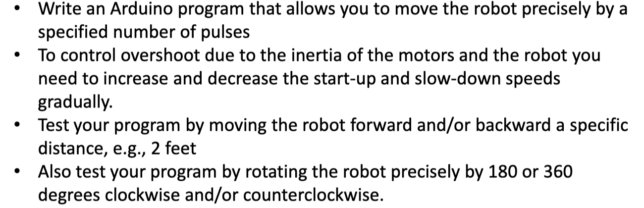 Solved Write an Arduino program that allows you to move the | Chegg.com