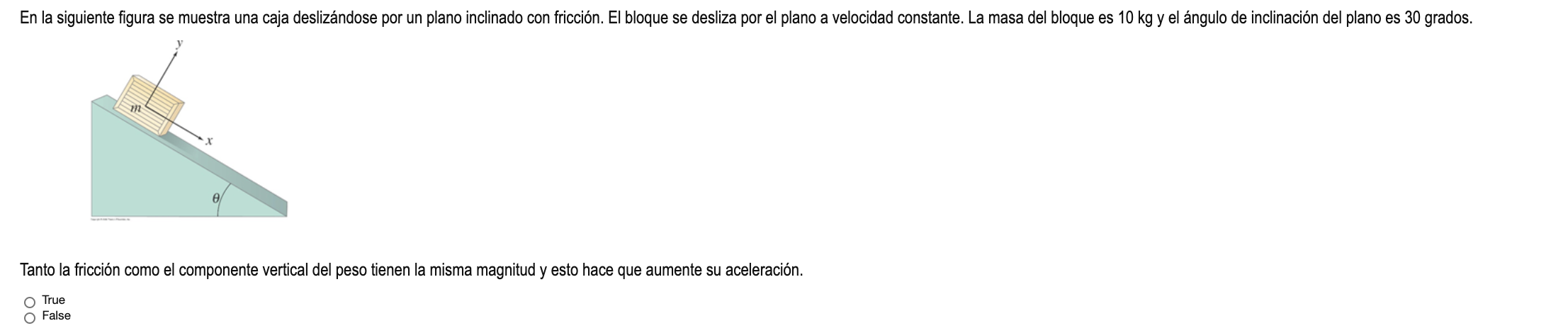 Solved The following figure shows a box sliding down an | Chegg.com