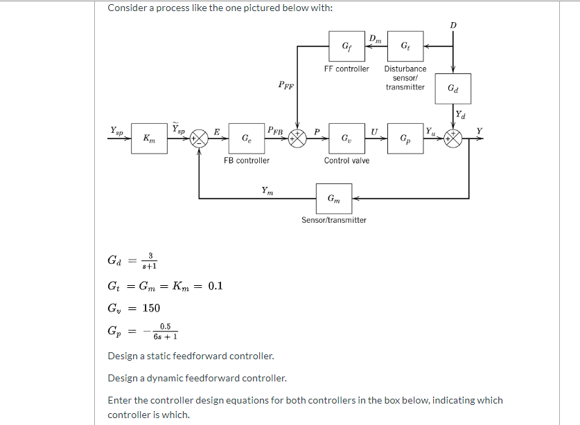 Consider a process like the one pictured below with: | Chegg.com