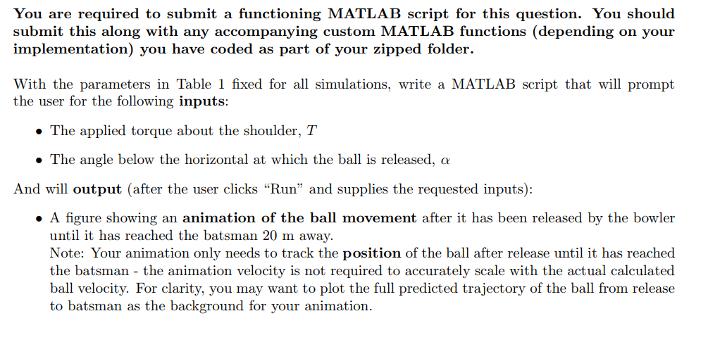 You Are Required To Submit A Functioning Matlab 3029