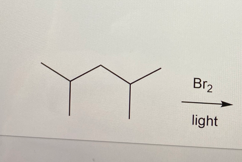 Solved Draw the major monobromination product when the | Chegg.com