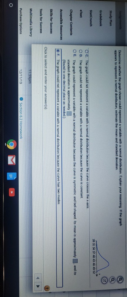 Solved - Determine whether the graph show could represent a | Chegg.com