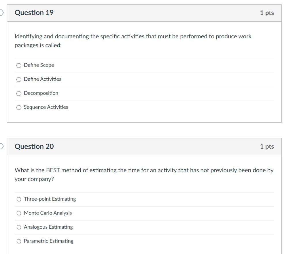 Solved Identifying and documenting the specific activities | Chegg.com