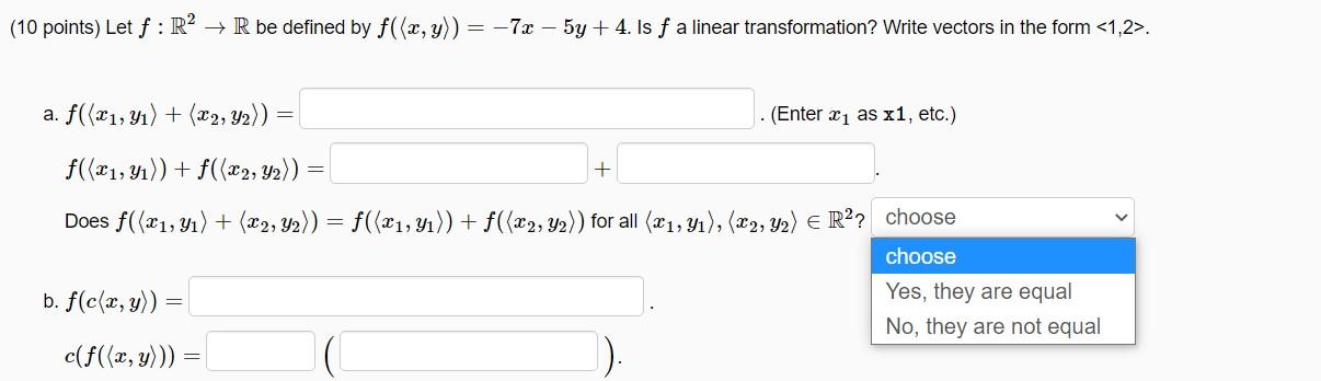 Solved (10 points) Let f: R2 + R be defined by f((x, y)) = | Chegg.com