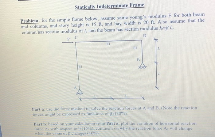 Solved PLEASE ANSWER PART B ONLY. P equals 20 kips. Thank | Chegg.com