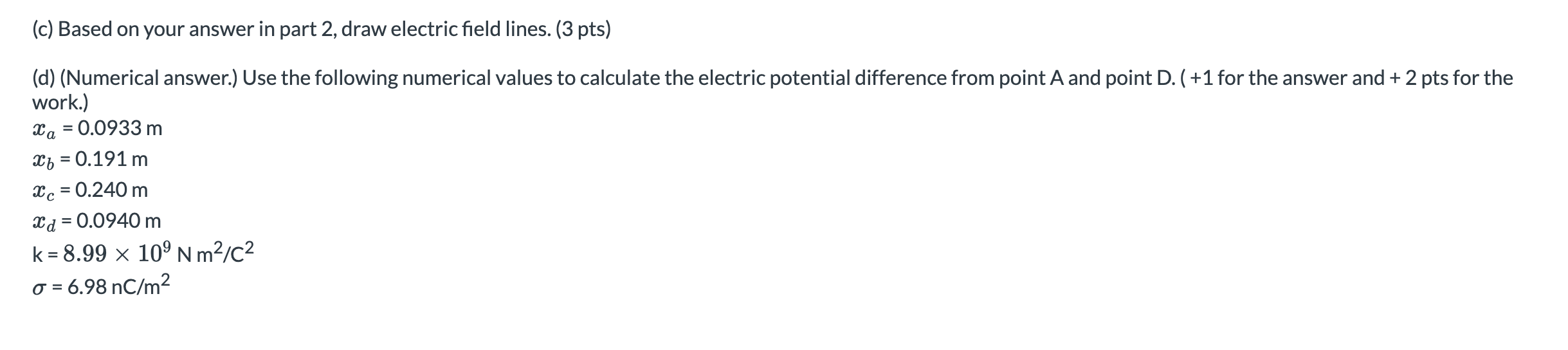 Solved 1 1 point Three infinite thin plates are placed | Chegg.com