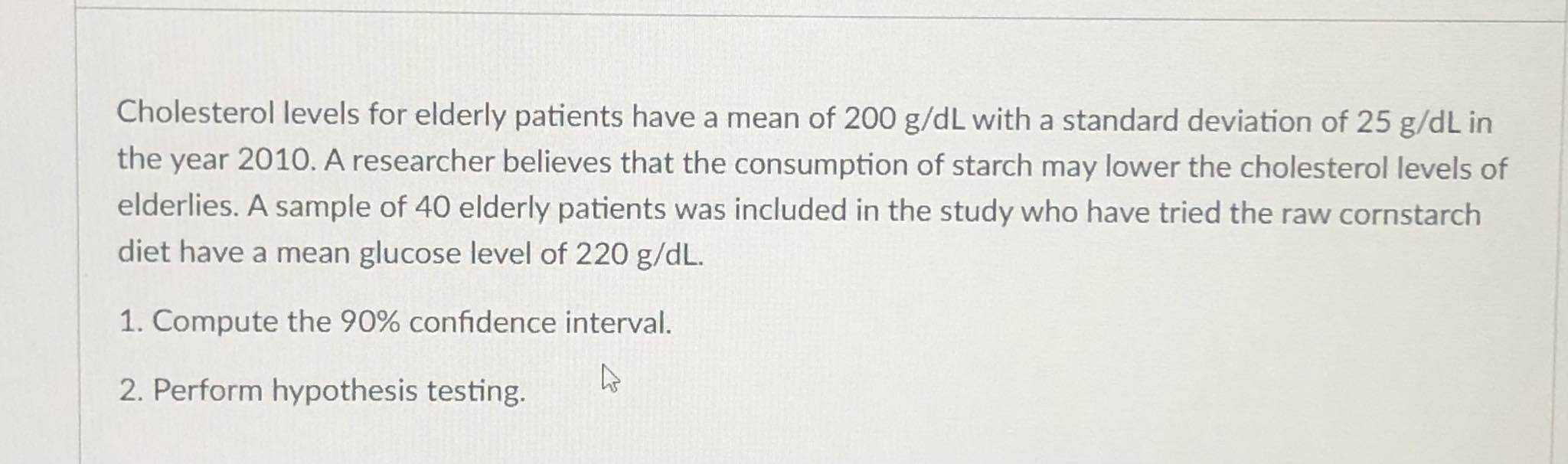 Solved Topics Central Limit Theorem And Hypothesis Testing