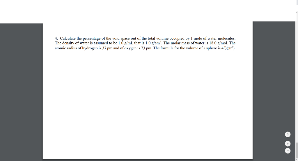 Solved 4. Calculate the percentage of the void space out of | Chegg.com