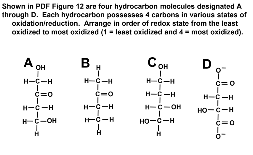 Solved Shown in PDF Figure 12 are four hydrocarbon | Chegg.com