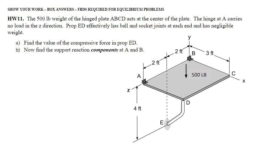 Solved SHOW YOUR WORK - BOX ANSWERS - FBDS REQUIRED FOR | Chegg.com