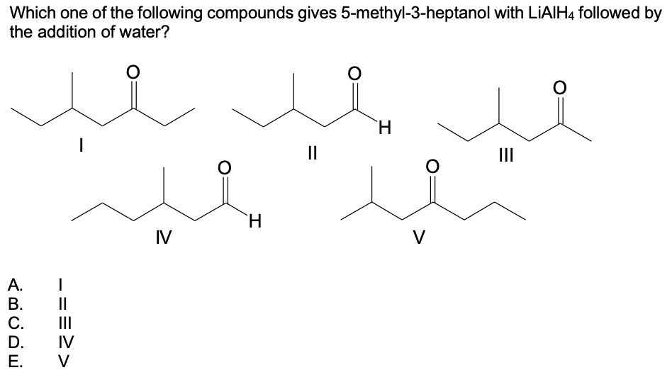 Solved Which one of the following compounds gives | Chegg.com
