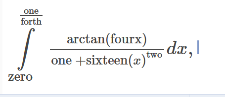 Solved one forth arctan(fourx) dx, one +sixteen(x) two zero | Chegg.com