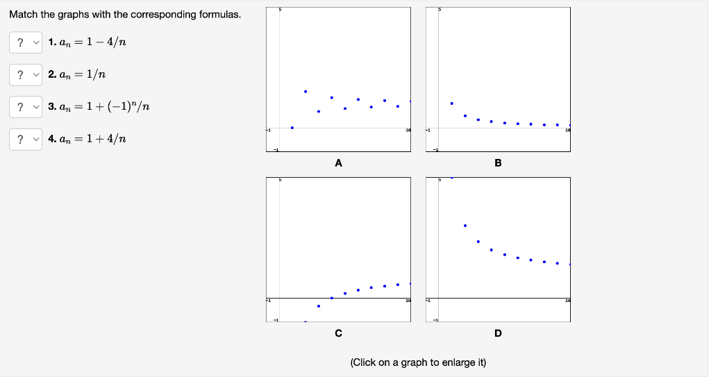 Solved Match the graphs with the corresponding formulas 1. | Chegg.com