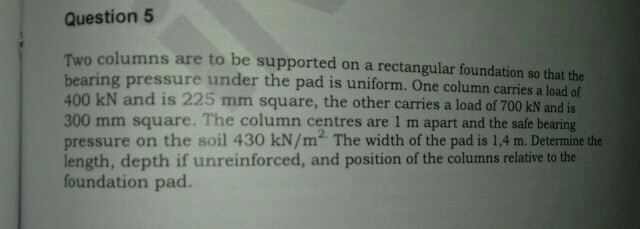 Solved Question 1 Teing the formula of BS 449, Clause 28, | Chegg.com