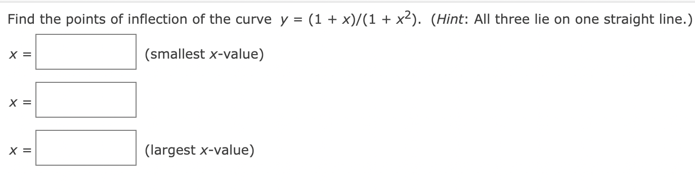 [Solved]: Find the points of inflection of the curve ( y=