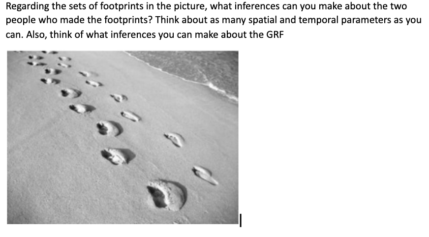 Solved Regarding the sets of footprints in the picture, what | Chegg.com